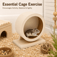 Hamster Wheel Wooden Silent Wheel Small Animal Exercise Wheel Spinner ...