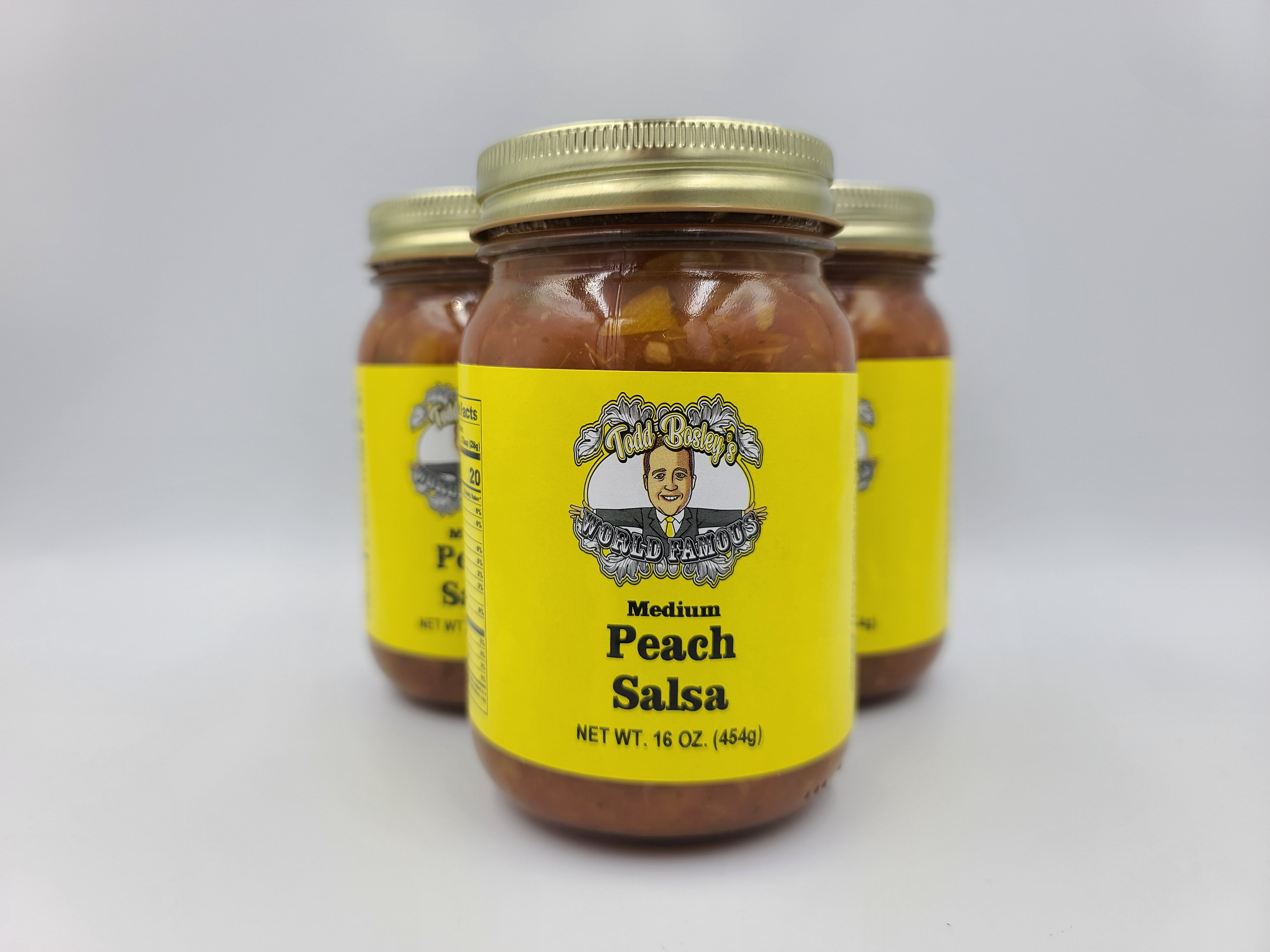 Todd Bosley's World Famous Medium Peach Salsa 3 Pack - Walmart.com