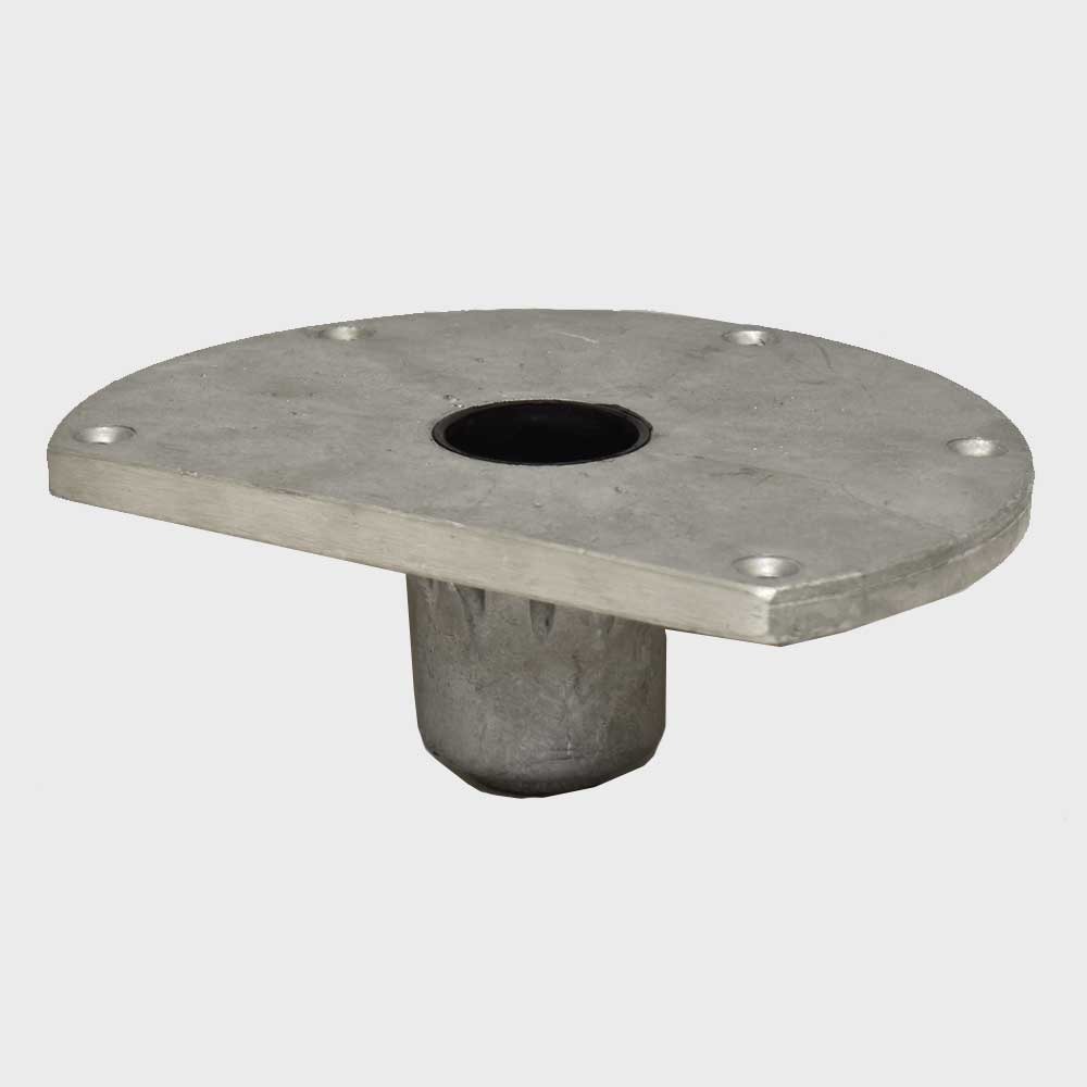 Springfield Boat Table Base | 9 Inch Galvanized Aluminum - Walmart.com