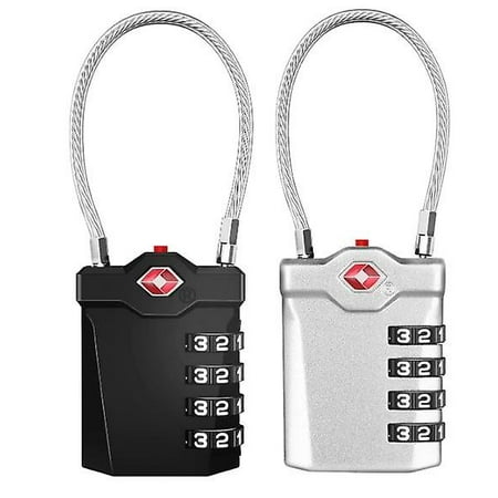 HEIBIN Suitcase Padlocks, Tsa Approved Luggage Locks With Open ...