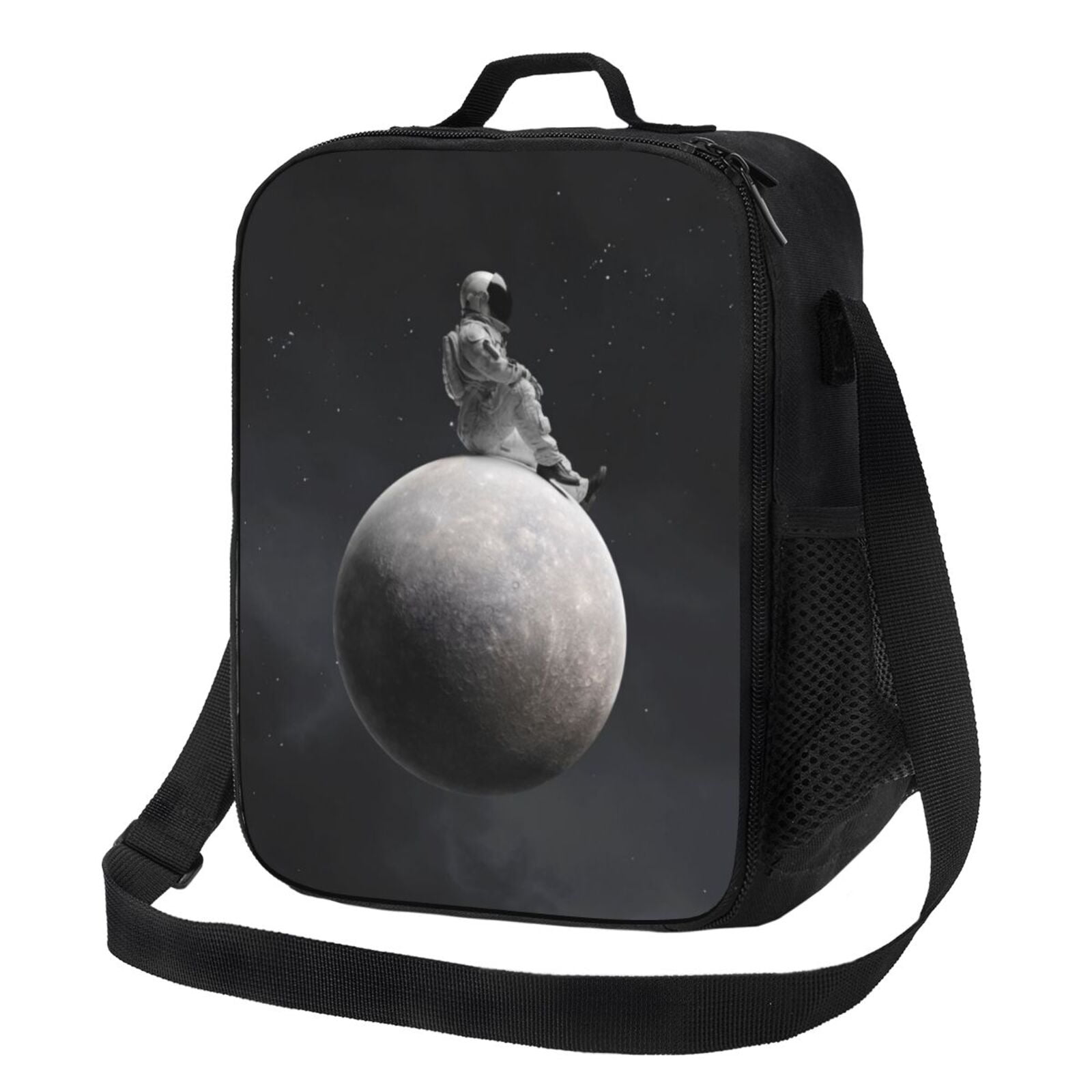 Disketp Astronaut Sitting On Mercury Planet Bolsa Térmica Estampada para Almuerzo, Lonchera para ...