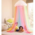 HearthSong - Rainbow Hideaway Canopy with LED Lights - Walmart.com