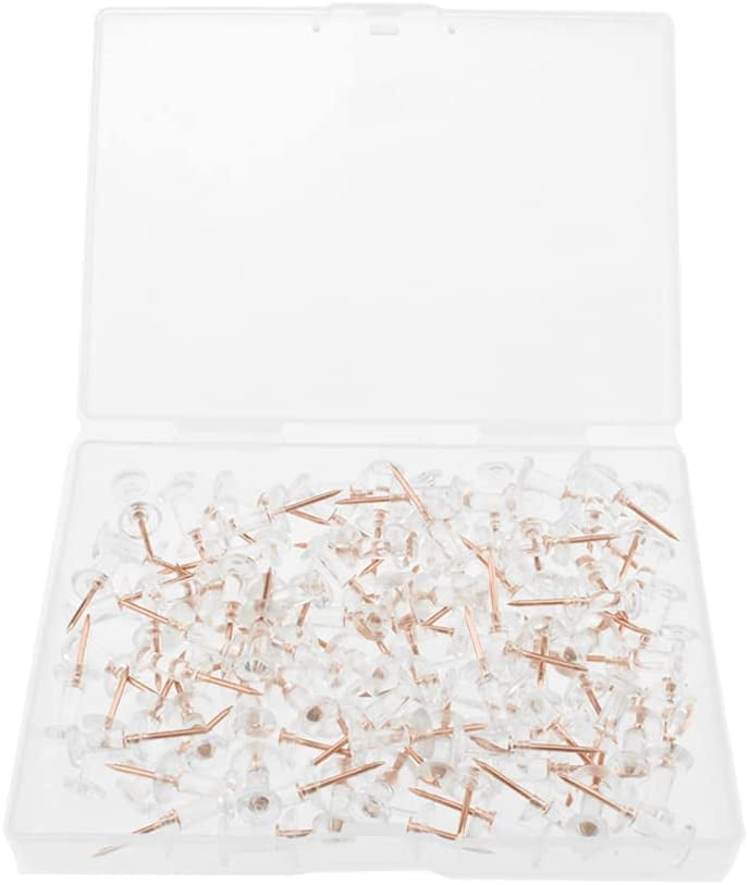 Clear Push Pins Thumb Tack Nail Stud Press Smoothly Hold Firmly Leave ...
