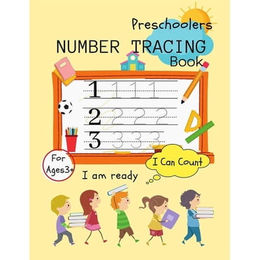 number tracing worksheets Ages 3+: trace numbers practice workbook for ...