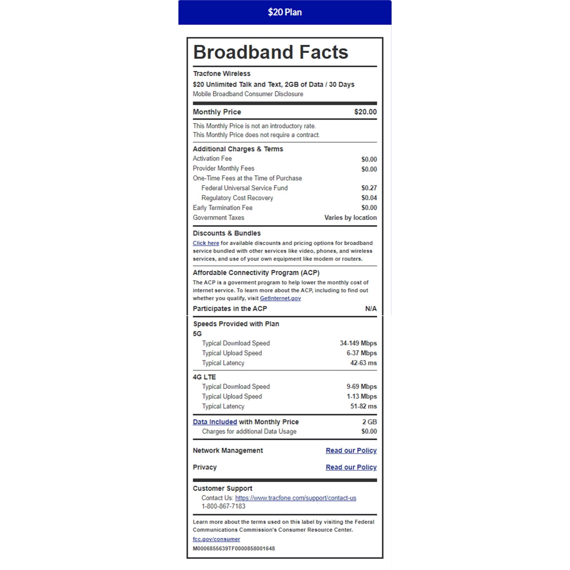 Tracfone $20 Smartphone Unlimited Talk & Text 30-Day Prepaid Plan (4 GB ...