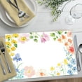 CounterArt "Watercolor Floral" 24-Sheet Reusable Premium Paper ...