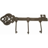 Mainstays Iron Finish Key Rack with 3 Hooks, Mounted Organizer for ...
