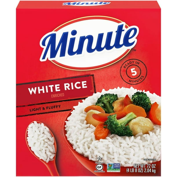 Minute Rice Instant Enriched Long Grain White Rice, 72 oz. - Walmart ...