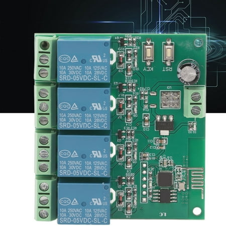 WiFi Control Quad Relay Board ESP8266 4 Channel PCB Relay Module ...