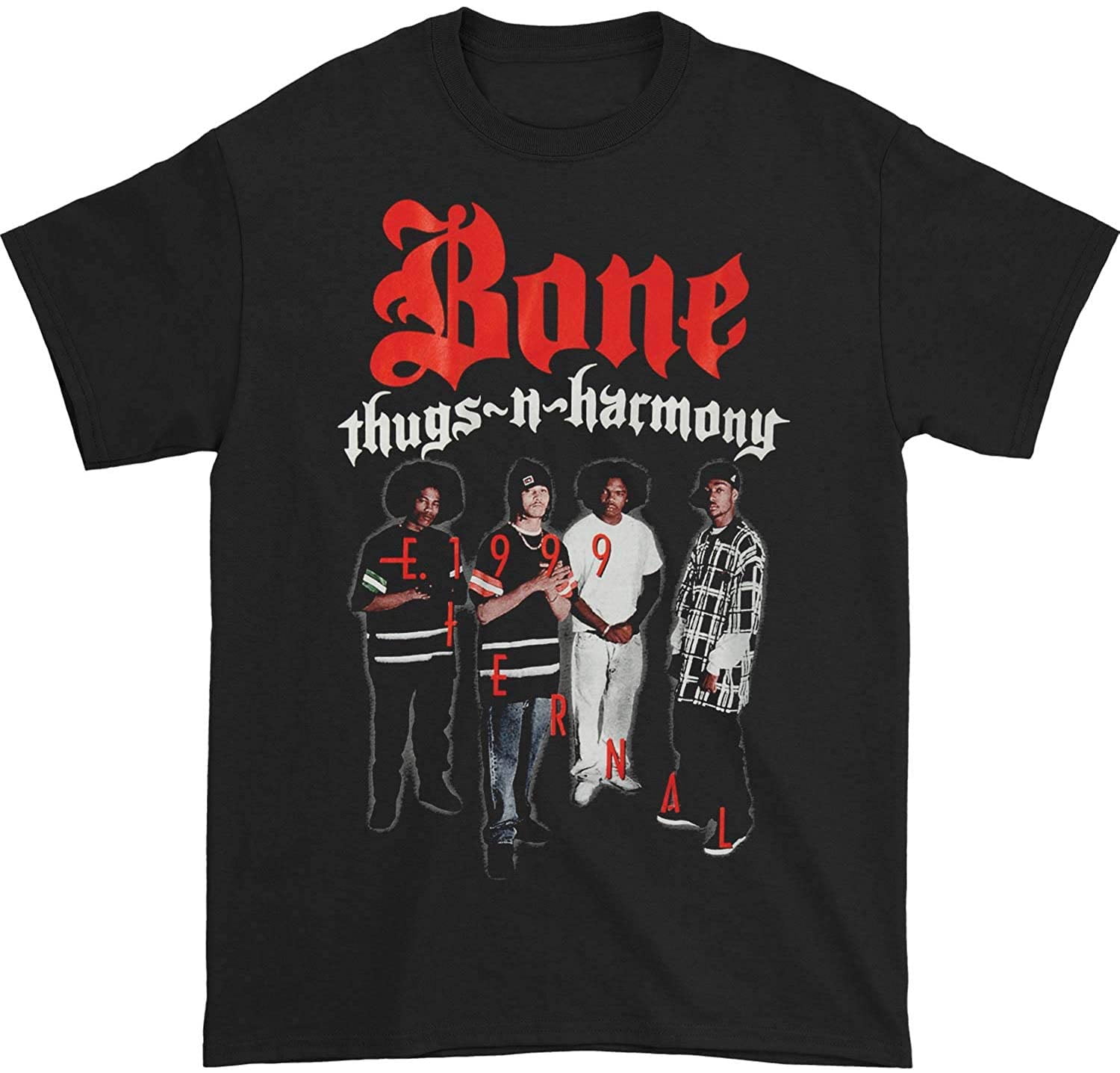 Bone Thugs-N-Harmony Men's E 1999 T-Shirt Black 2X-Large | Licensed ...