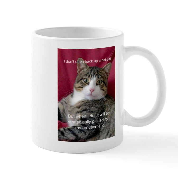 CafePress - Cat Meme Mugs - 11 oz Ceramic Mug - Novelty Coffee Tea Cup ...