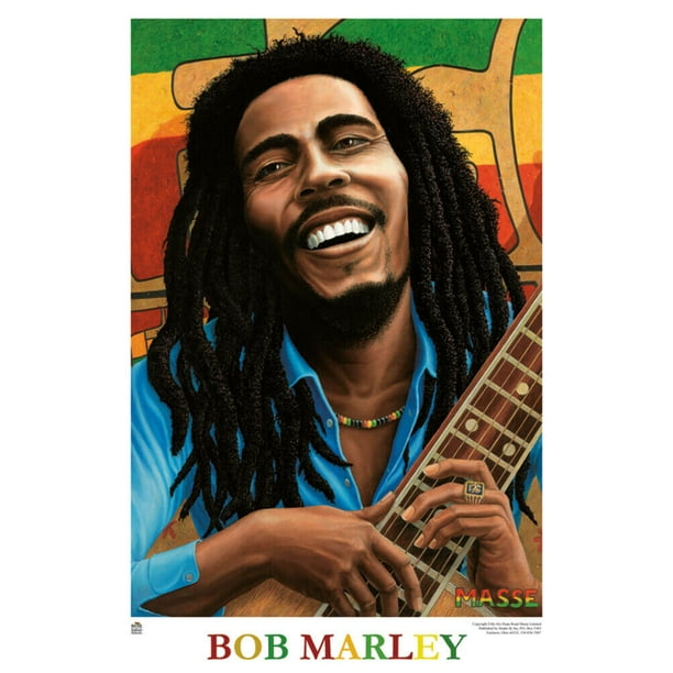 Bob Marley Tuff Gong Poster 24.5" x 36.5" Laminated - Walmart.com