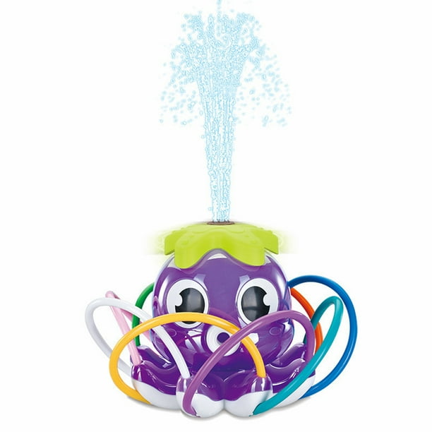 Outdoor Water Sprinkler for Kids Octopus Rotating Sprinkler Toys Summer ...