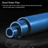 PVC Rigid Round Pipe 21mm ID 25mm OD 20cm/8" Length Blue High Impact ...