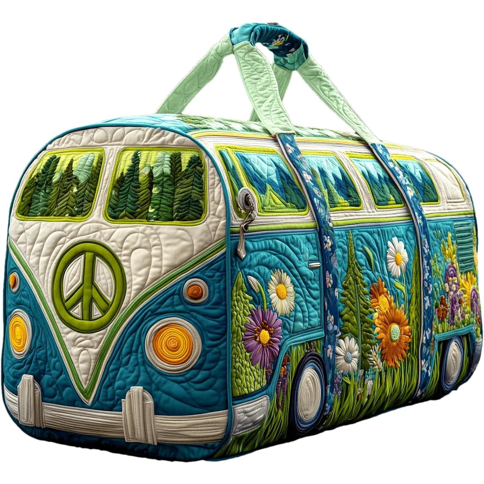 Click here for Henanhuirui Hippie Van Quilted Duffle Bag - Retro... prices
