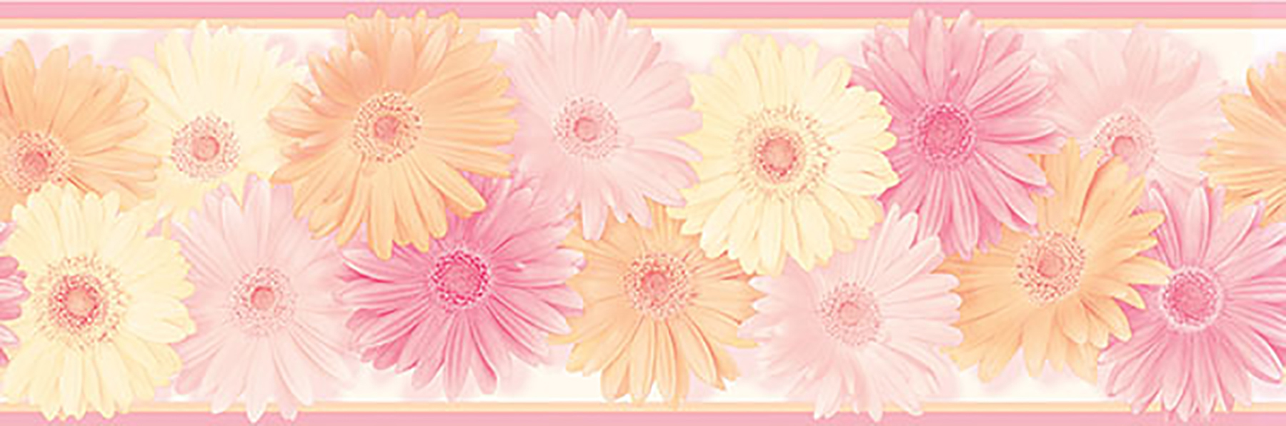 Becca Pink Daisy Chain Border - Walmart.com