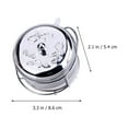 Luxshiny Plated Silver Stainless Steel Kitchen Spice Jars Set with Lid ...