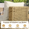 Bifanuo 7-Piece Wicker Patio Furniture Set, Boho Outdoor Conversation ...