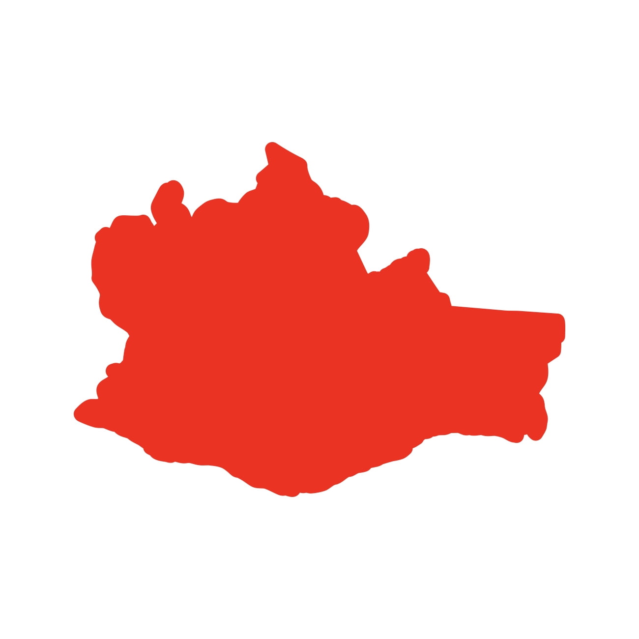 Oaxaca State Shaped Sticker Decal Die Cut - Self Adhesive Vinyl - Weatherproof - Made in USA ...