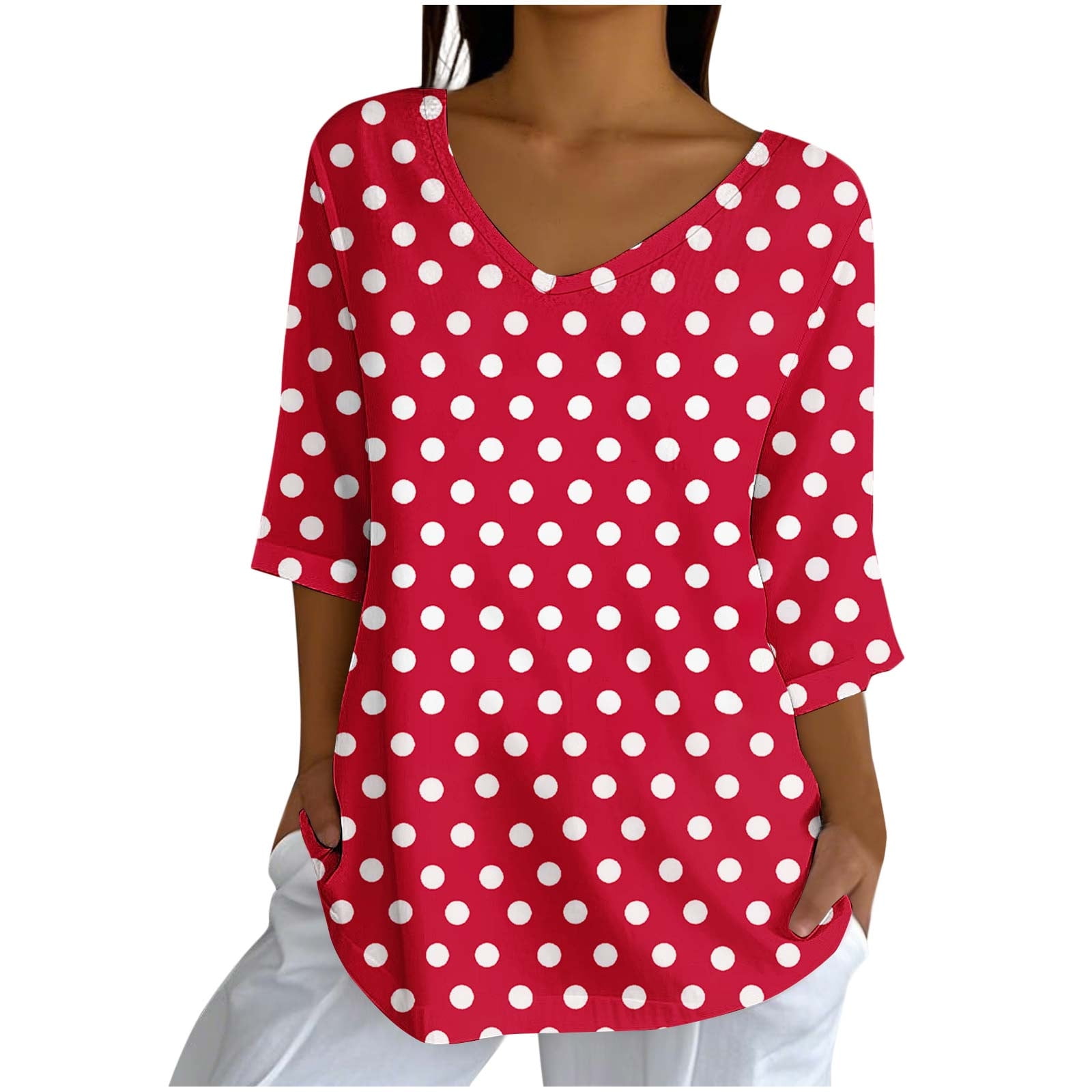 Click here for Lenpel T Shirts For Women Trendy 3/4 Length Sleeve... prices