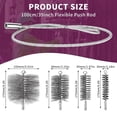 4 Divisions Flue Clear Set Highlighting Flexible Wire Brushes for Easy ...