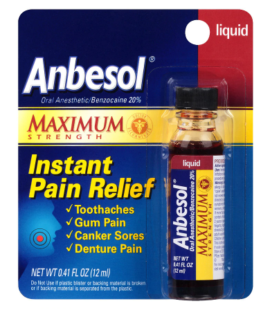 Anbesol Maximum Strength Instant Pain Relief 0.41floz - Walmart.com