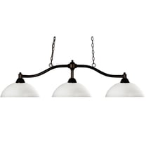 3 Light Island/Billiard In Billiard Style 14.25 Inches Wide By 14.25 ...