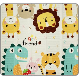 Baby Play Mat 71x79 Inch Foam Folding Play Mat, Non-Toxic XPE ...