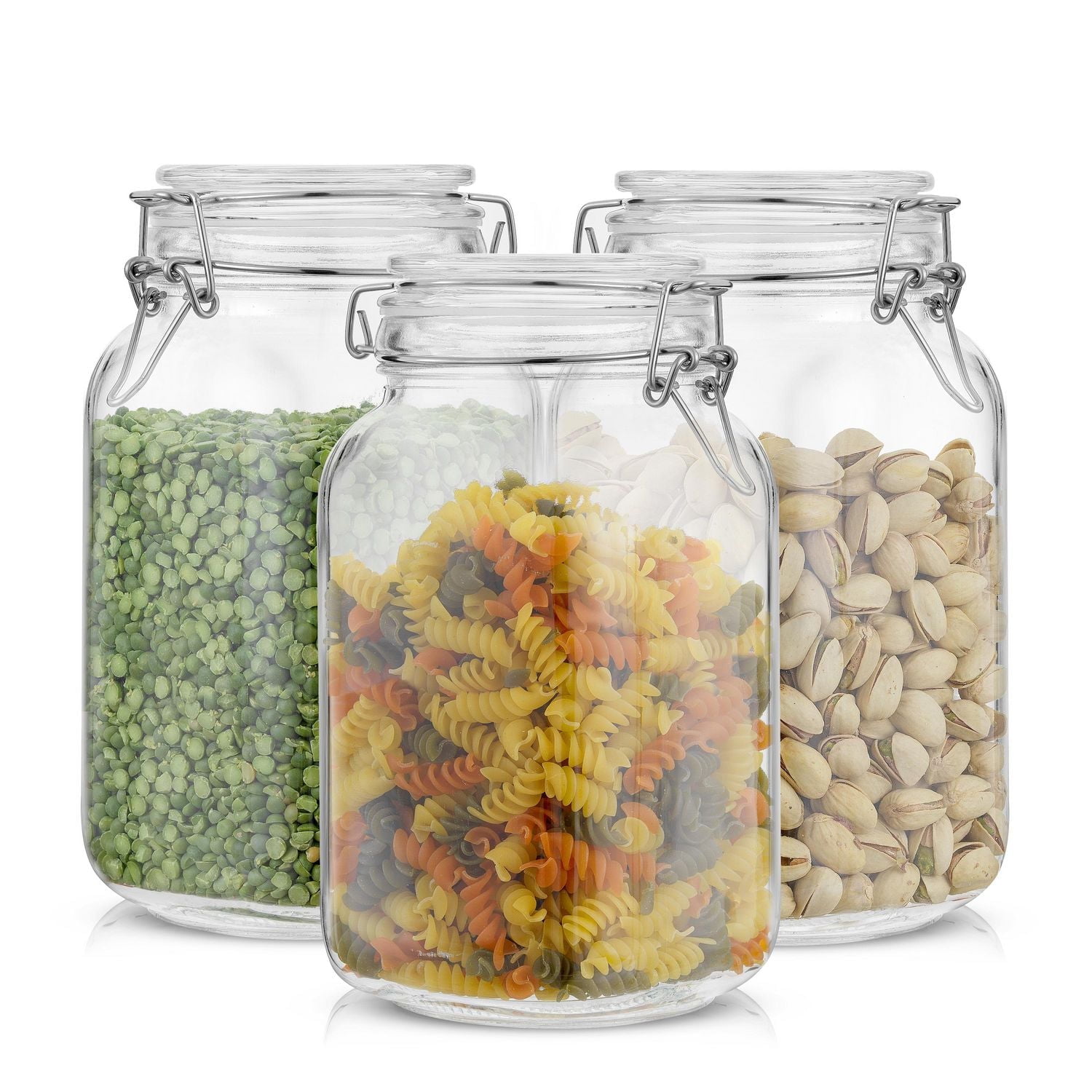Click here for Joyjolt Airtight Glass Jars Storage Cannister With... prices