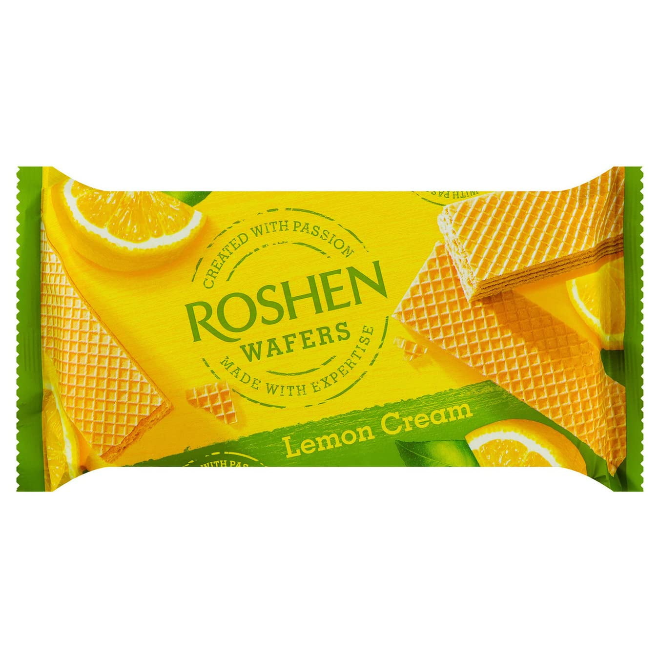 Roshen Crispy Flavorful Wafers Layered with Lemon Cream Filling, Kosher ...