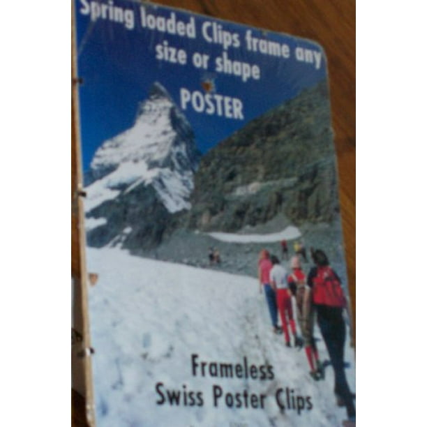BC Imports Swiss Corner Metal Frame Clips for Posters up to 30 x 30 ...