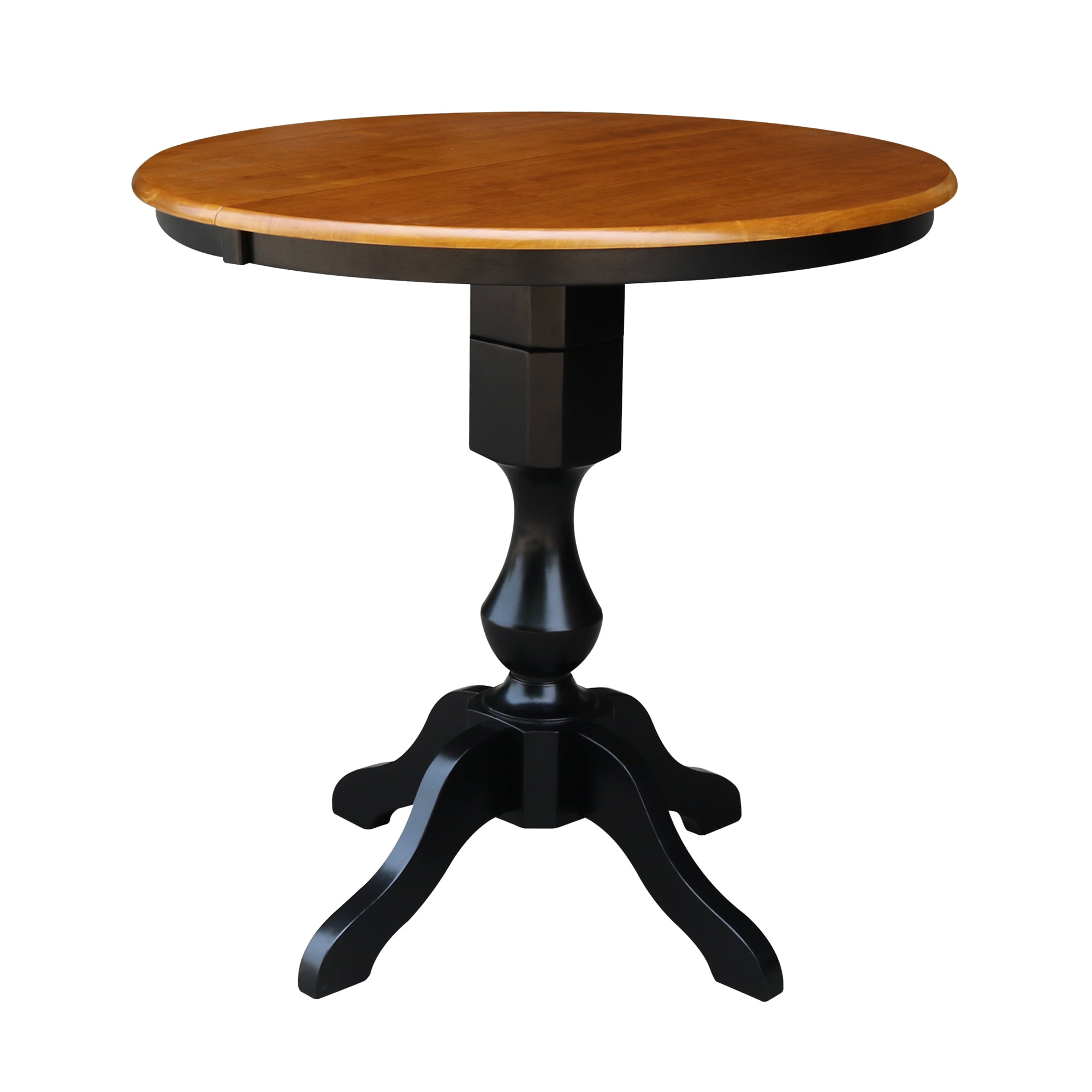 International Concepts Solid Wood 36 in. Round Top Counter Height Table ...