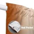 Burnt Orange Swag Curtain Valance for Small Windows, Ombre Solid Color ...