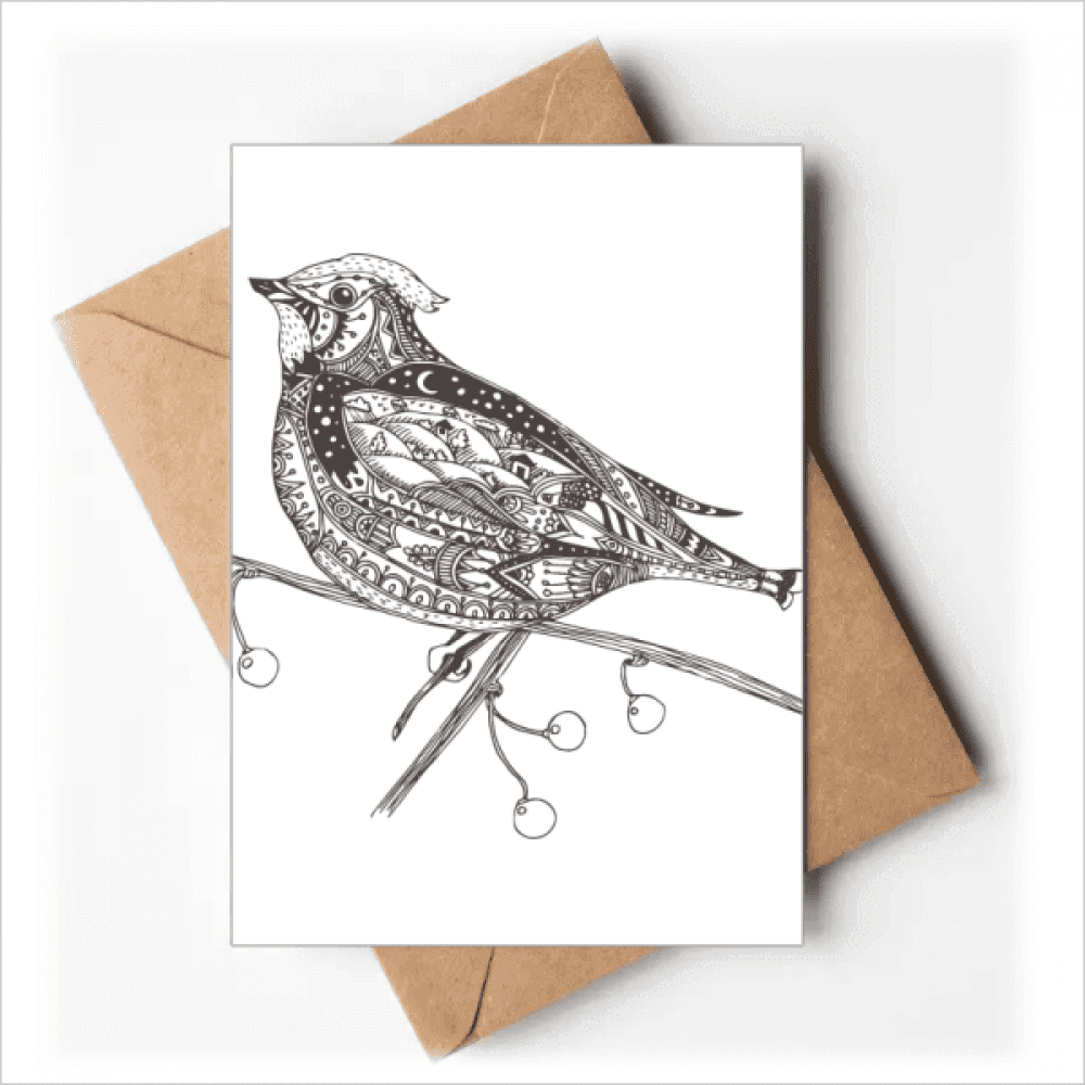 Bird Paint Flying Line Small Greeting Cards You are Invited Invitations ...