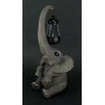 Things2Die4 Baby Elephant Holding Lantern With Trunk Solar Light Statue ...