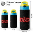 DND Dungeons And Dragons Kids Water Bottle with Straw Lid Insulated Stainless Steel Reusable ...