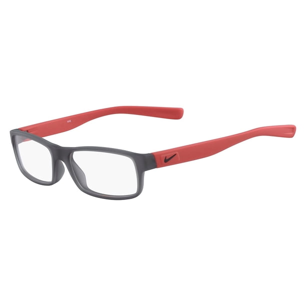 Nike 5090 Full Rim Rectangle Matte Anthracite/Red Eyeglasses - Walmart.com
