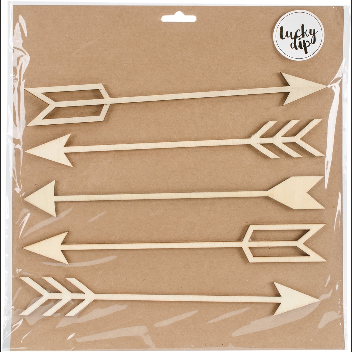 Lucky Dip Wood Flourish-Arrows 1.5"X9.5", 5/Pkg - Walmart.com