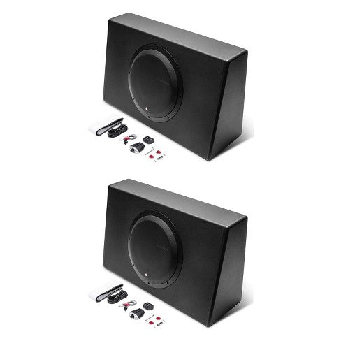 2 Rockford Fosgate P300-12 12" 300 Watt Single Powered Subwoofer Sub ...