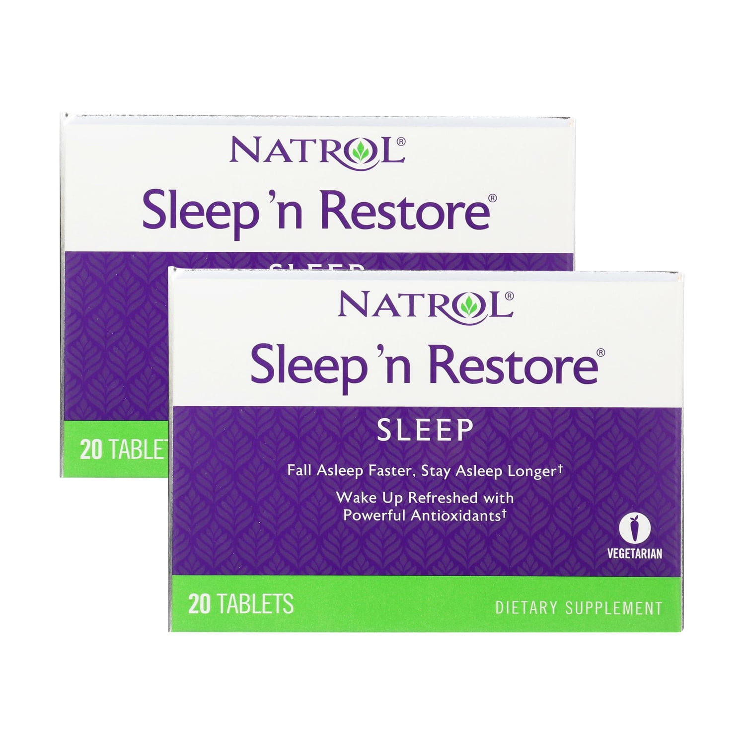 Natrol Sleep n Restore 20 Tablets ( 2 Pack ) - Walmart.com