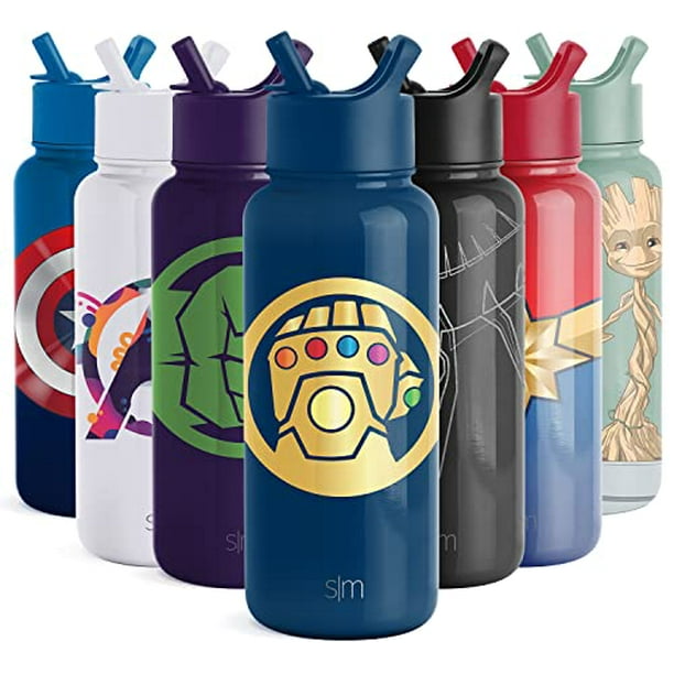 Simple Modern Marvel Water Bottle with Straw Lid Vacuum Insulated ...