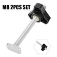 M8 T-Slot Slider T-Track Jig Screw Fixture Rail Accessories Woodworking ...