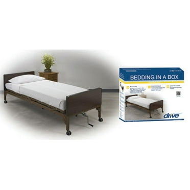 Drive Medical Full Fitted Sheets Linen Sets for Hospital Bed Bedding ...