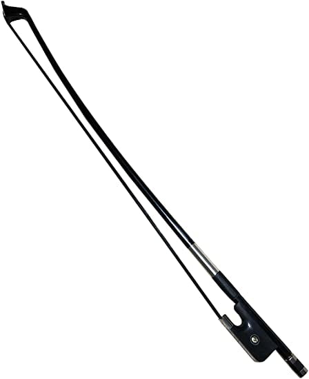 Vio Music® Carbon Fiber Bass Bow Natural Black Horse Hair, French (1/2 ...