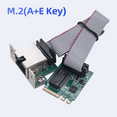 M.2 A Key and E Key Adapter Card to Single RJ45 Port 10/100/1000Mbps ...