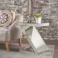 GDF Studio Adu Mirrored Z Shaped Side Table - Walmart.com