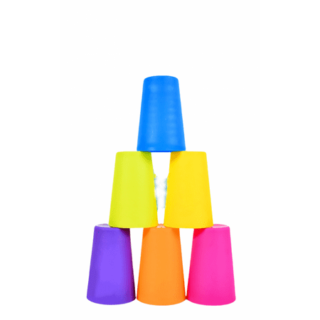 SAYDY Stacking Cups Game - with 50 Challenges, 6 Stacking Cups, Bell ...