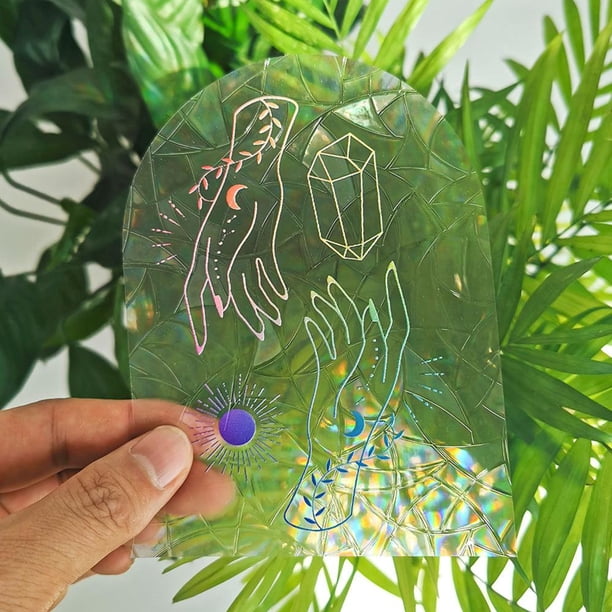 Peggybuy Rainbow Wall Sticker Prisms Light Catcher Window PVC Film ...