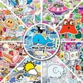 50-Pack Fresh and Cute Graffiti Stickers - Waterproof Cartoon Stickers ...