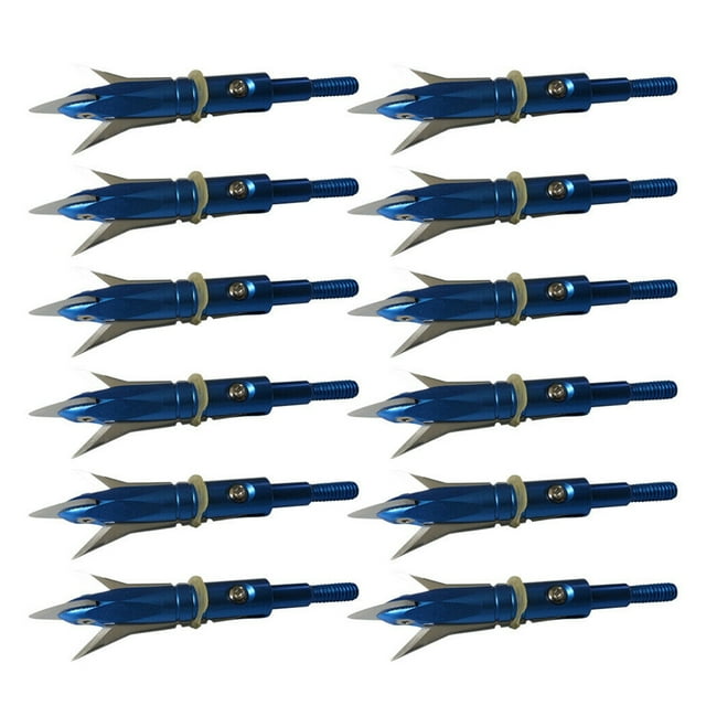 Arrowhead Tip Point With Case Archery 3 Blades Broadhead Arrow Compound ...